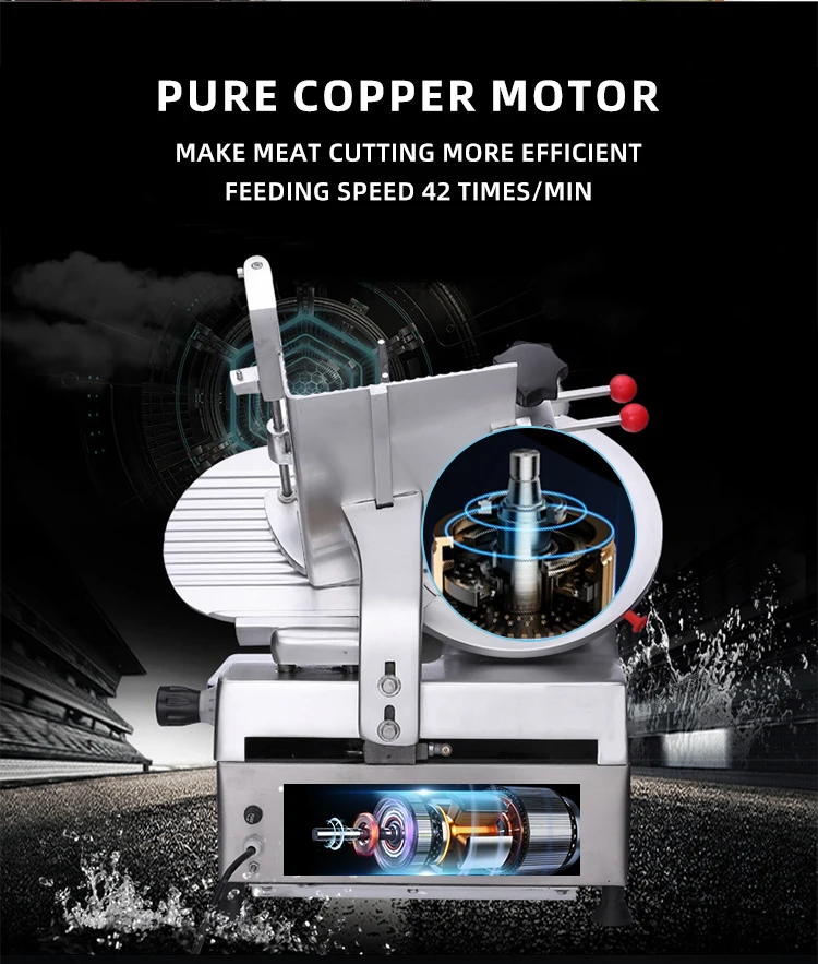 HORUS HR 12 Dual Motor Full Automatic Meat Cutter Machine Commercial ...