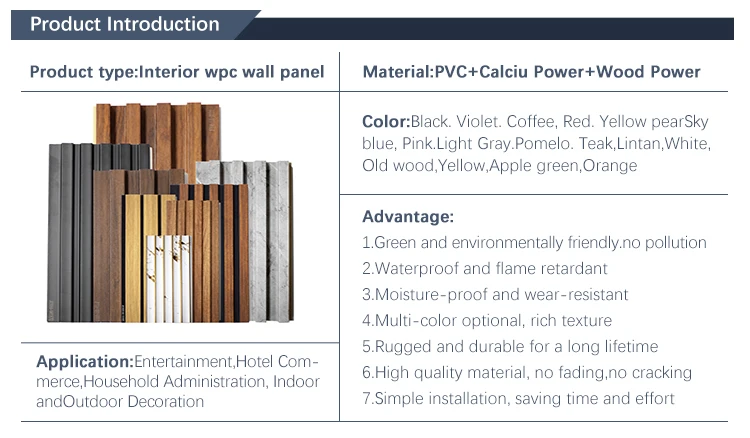 Customisable Colourful Modern PVC Wall Panel Cladding Wooden Grain ...