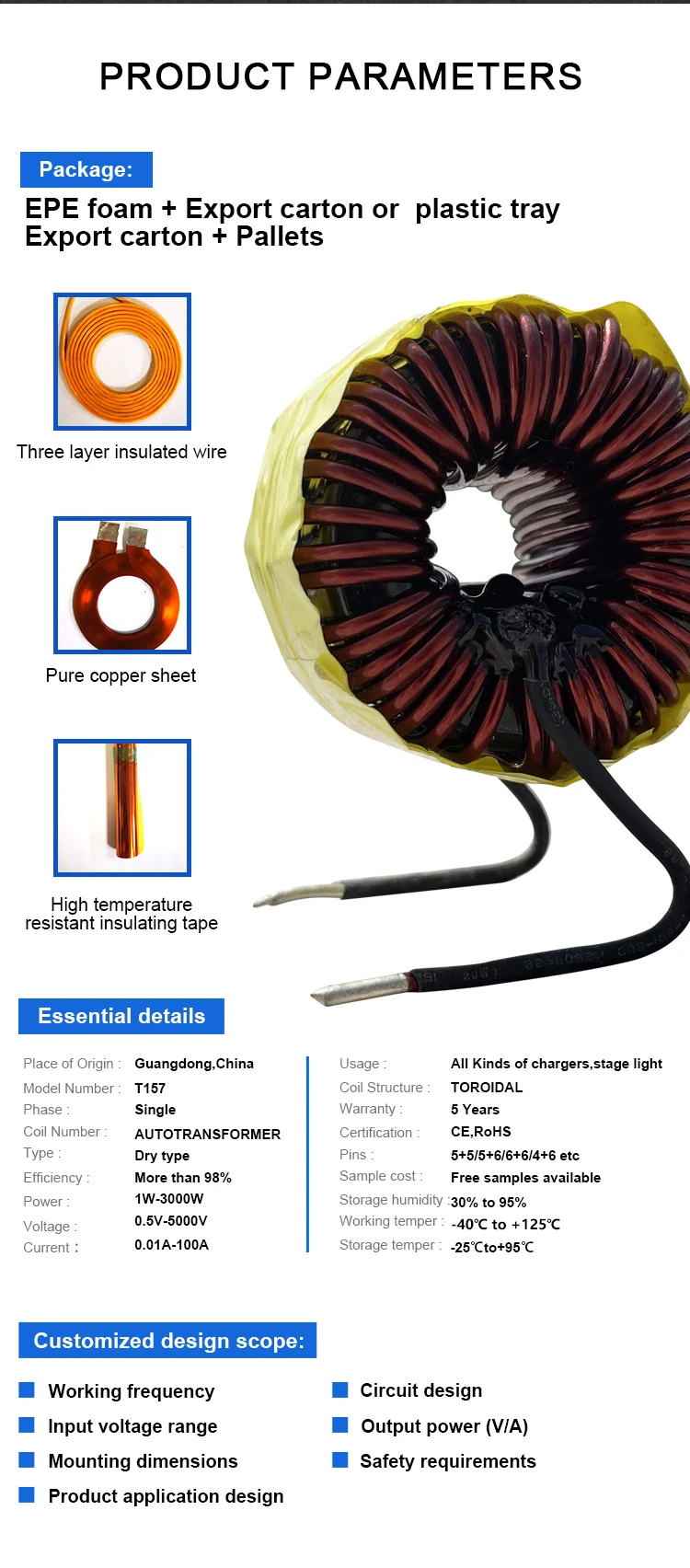 Choke Coil Energy Storage Toroidal Reactor Current Inductor Magnetic ...