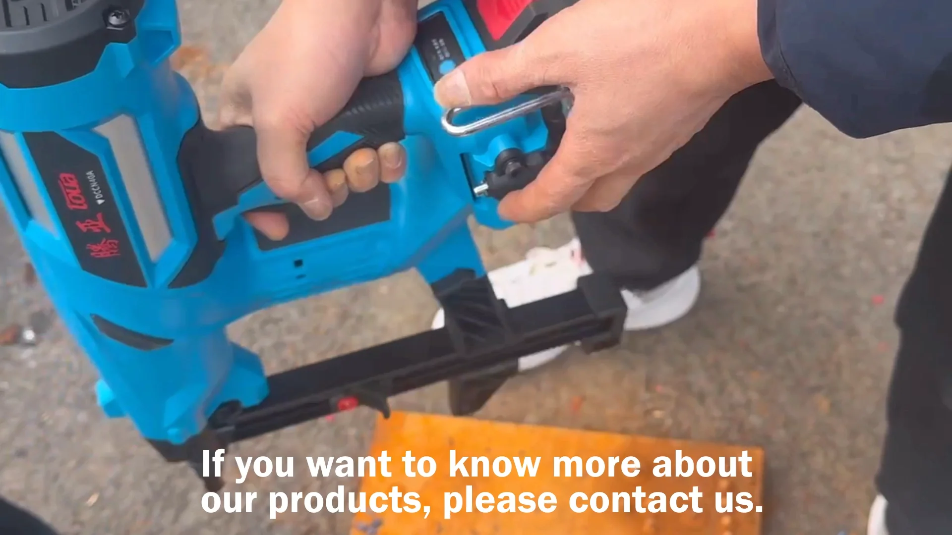 Industrial Dccn40a Electric Concrete Nail Gun With Large 30 Nails ...