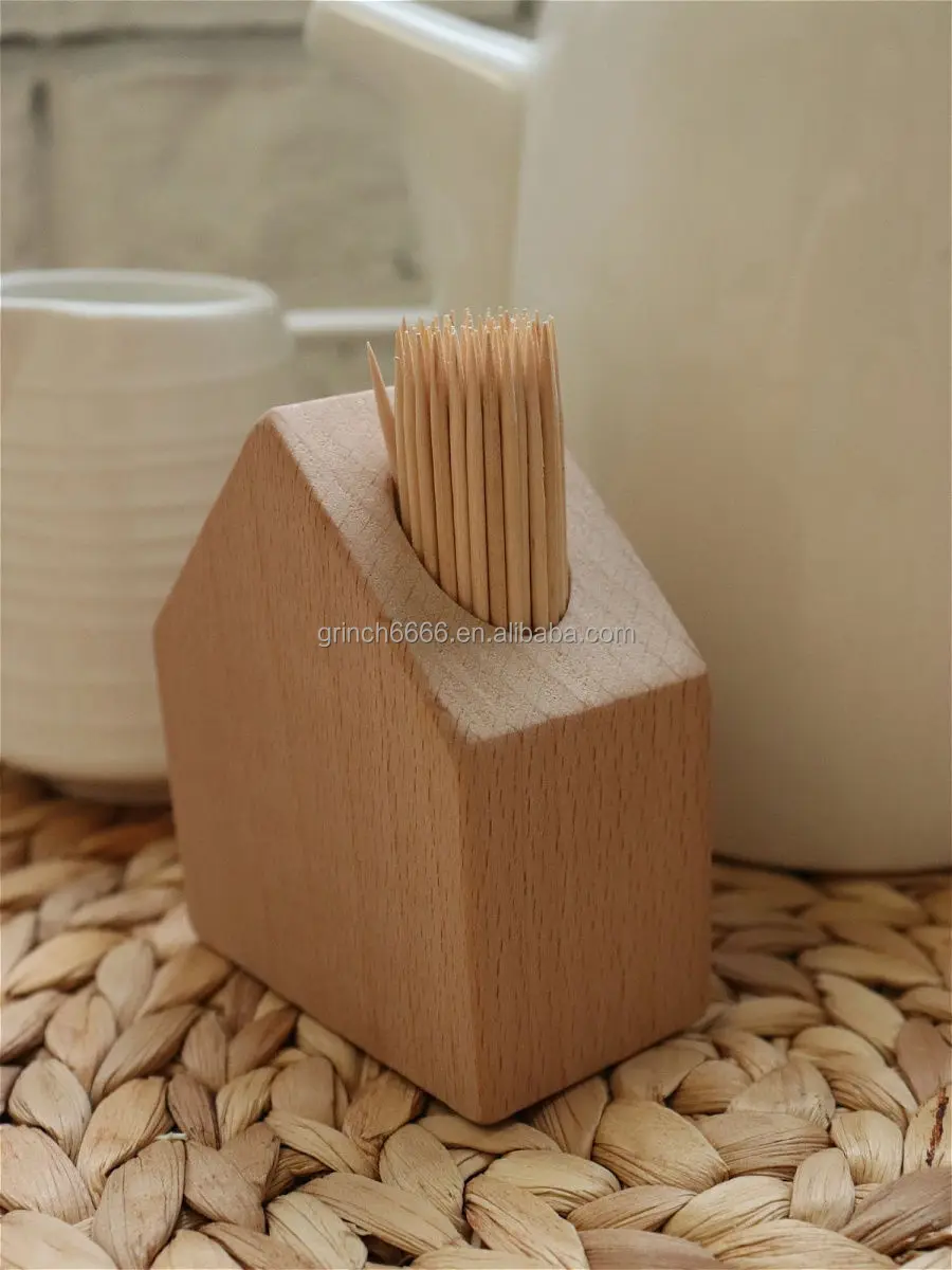 Wooden toothpick dispenser store
