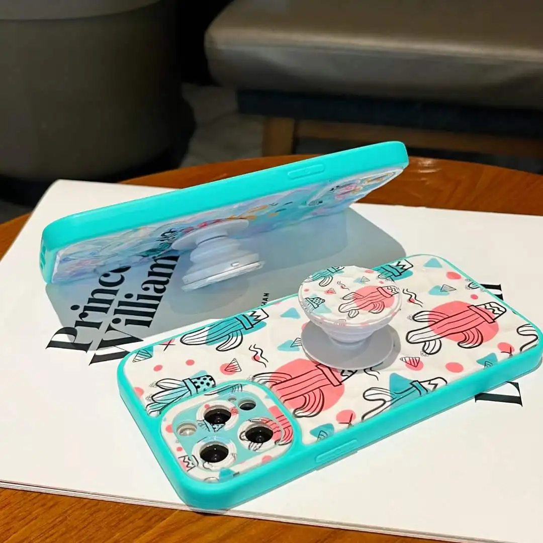 Factory Customize Wholesale Glitter Design Epoxy Phone Case With Lens ...