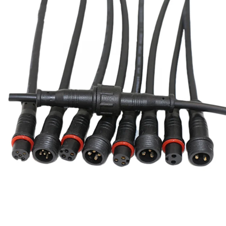 M12 3pin Core Waterproof Male Female Docking Connector Plug 3 Core ...