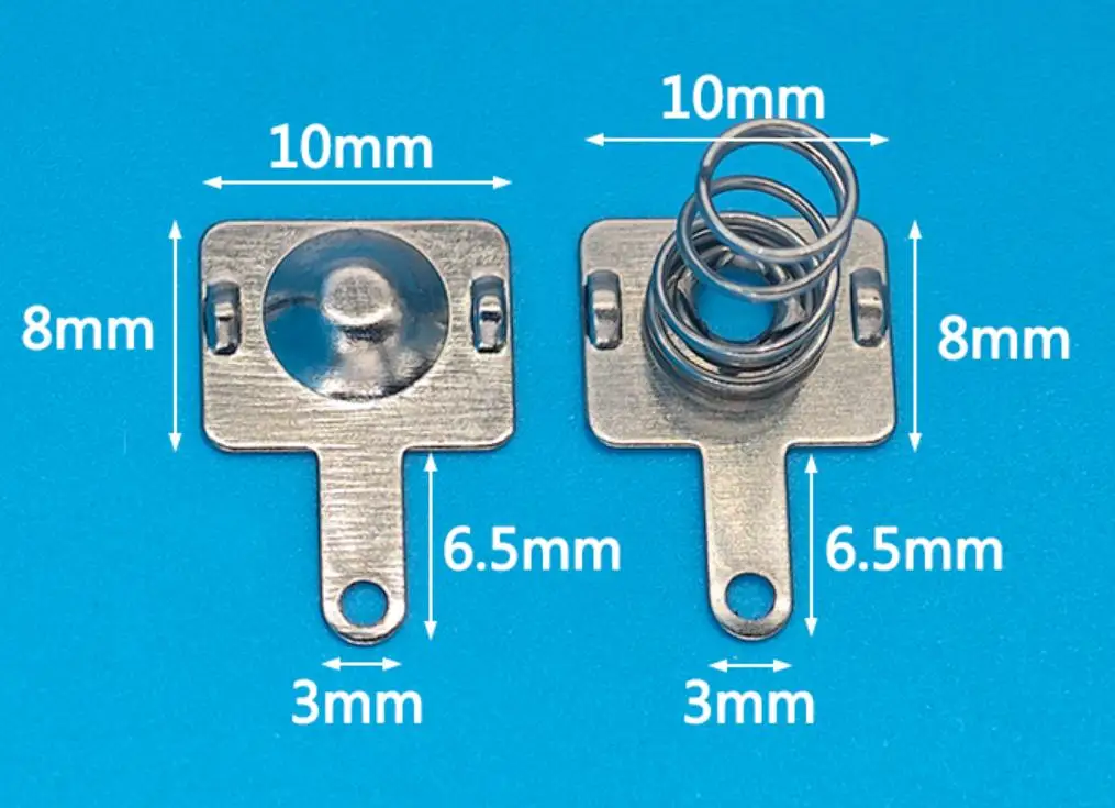 Pre Wired AAA AA Size Battery Contact Battery Spring Negative Positive ...