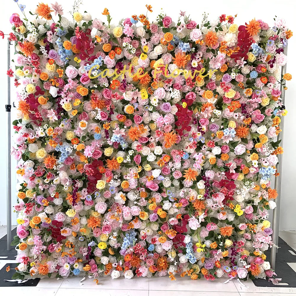 Luxury 3D 5D Silk Flowerwall - Perfect for Wedding Events