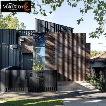 Aluminum Batten Facade Panels For Buildings Exterior Battens Cladding ...