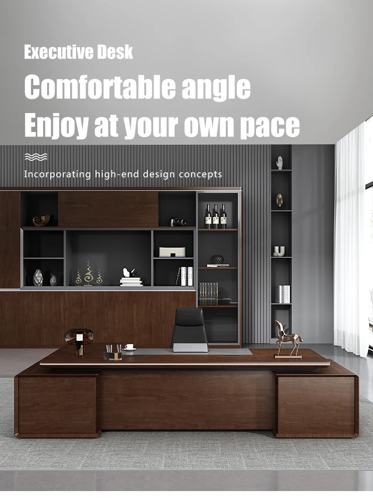 Luxury Home Office Computer Desk Manager Office Desk Fancy Office Table ...