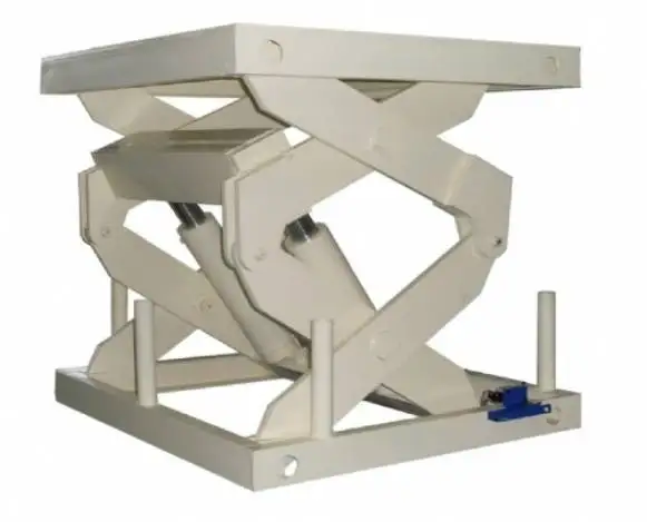 Dual-Stage 5T Hydraulic Scissor Lift Vertical Elevator Electric Work ...