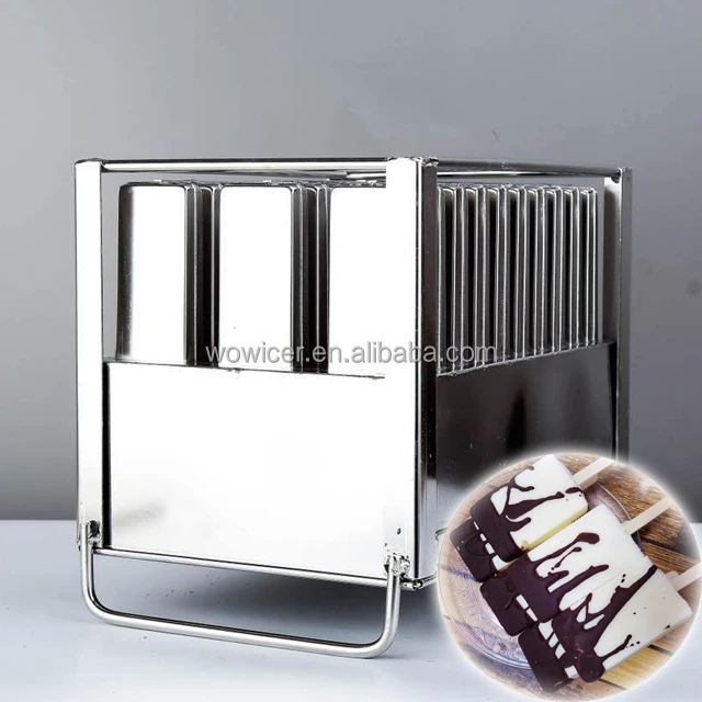 18 Cups Double Flavor Stainless Steel Ice Cream Cone Mold