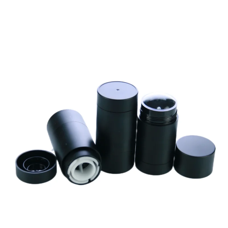 Luxury Empty 15g 30g 50g 75g Round Matte Black Deodorant Stick Tube ...