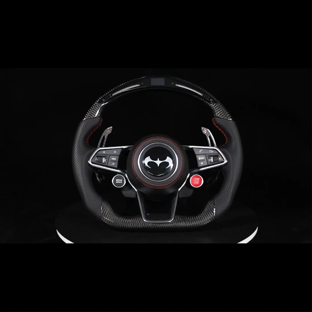 Custom Alcan-tara Carbon Fiber Steering Wheel For Audi Tts R8 Ttrs Tt ...