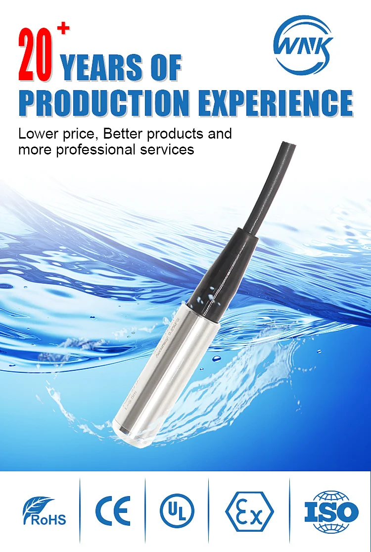 ATEX Explosion Proof 0-10V Submersible Water Level Sensor With LED ...
