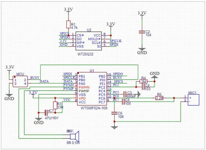 Waytronic 미니 오디오 코덱 Mp3 칩 WT588F SOP-16 플레이 칩 IC| Alibaba.com