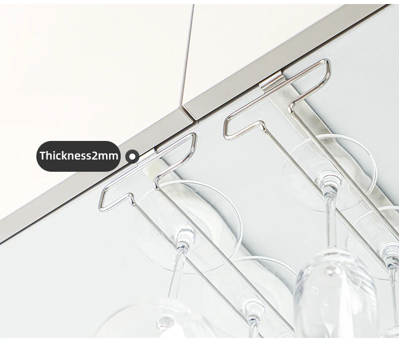 Y311 Under Cabinet Stemware Wine Glass Holder Hanging Goblet Holder ...