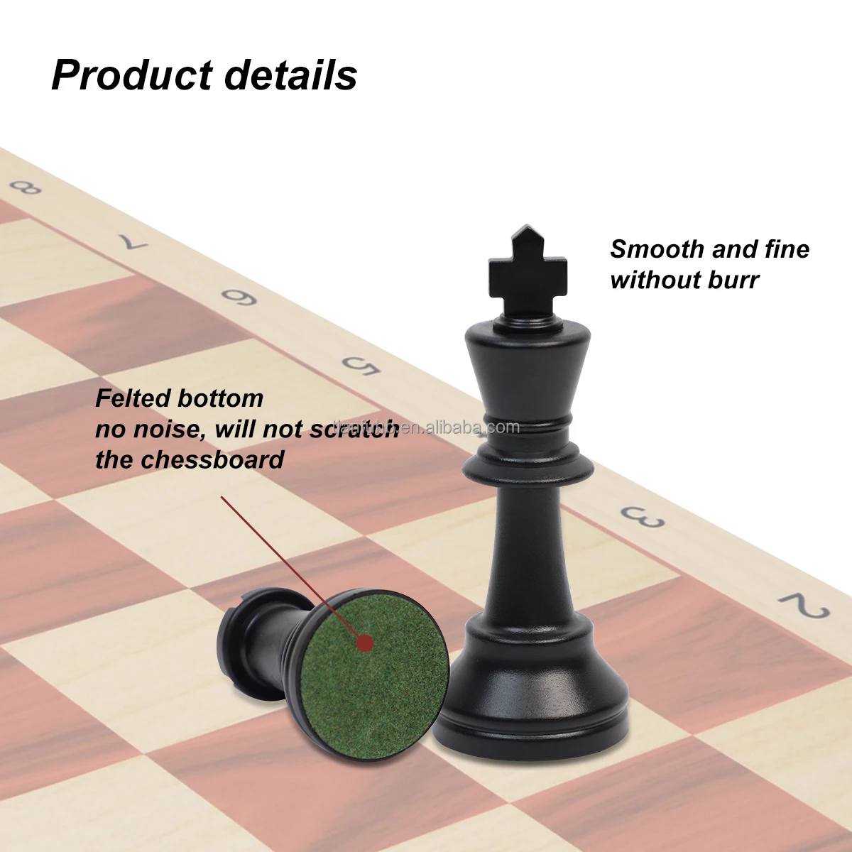 Tournament Heavy Chess Pieces - King Tall 3.75 Inch
