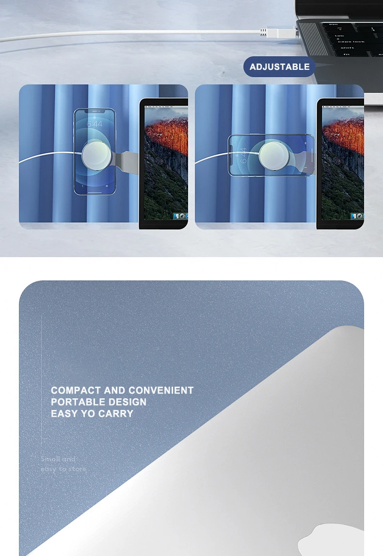 Top Sale Laptop Side Screen Clip Folding Magnetic Suction Charging ...