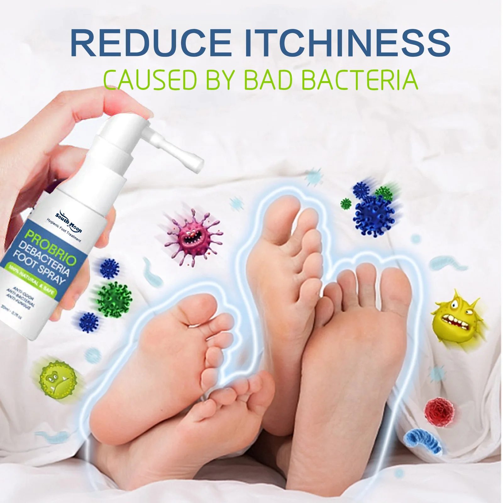 Ringworm Beriberi Fungus Spray Soothing Infection Itch Peeling Blisters ...