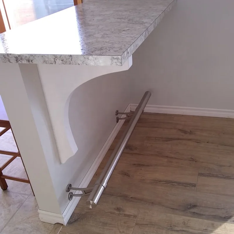 Stainless Steel Indoor Home Bar Foot Rail Supports System - Buy Bar ...