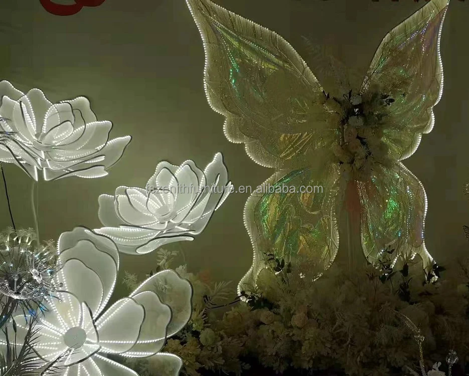 Wedding Butterfly Decorations - Large LED Butterfly Lamps