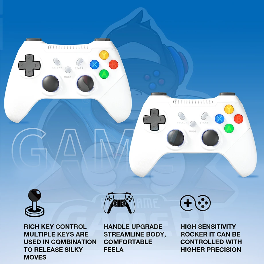 Yo G8 Game Console with Dual Wireless Controllers & 60000+ Games