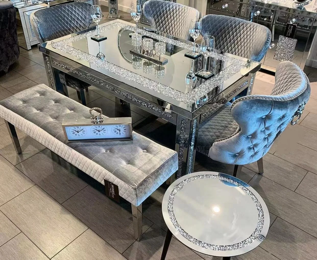 Crushed diamond furniture store