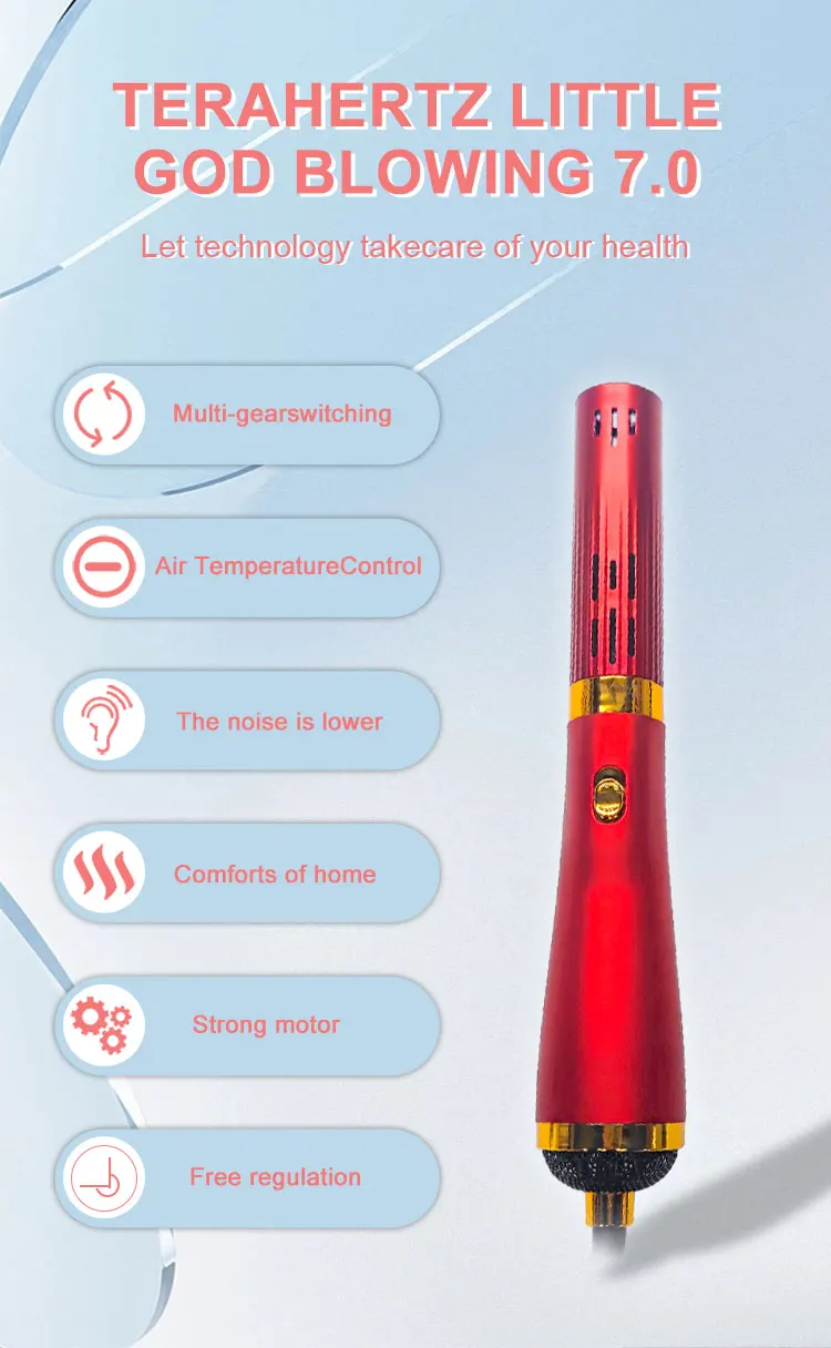 Prife Terahertz Blower - Gold Plated Therapy Wand for Personal Health ...