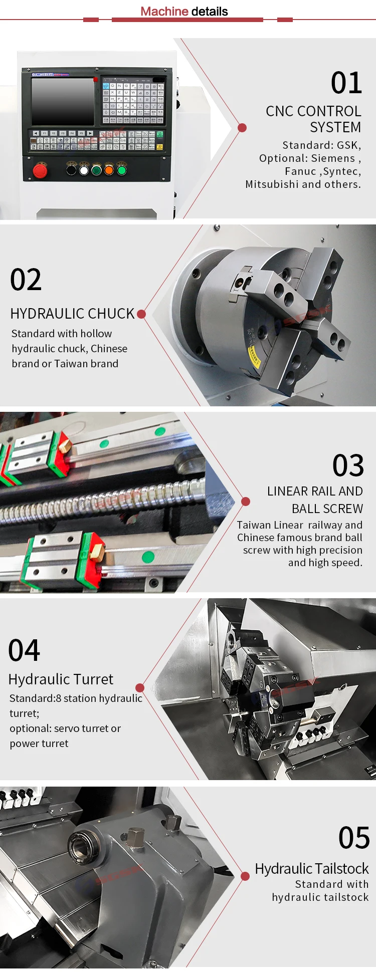 Cnc Lathe Machine Turret Tck46a Cnc Lathe Machine With Fanuc Control ...