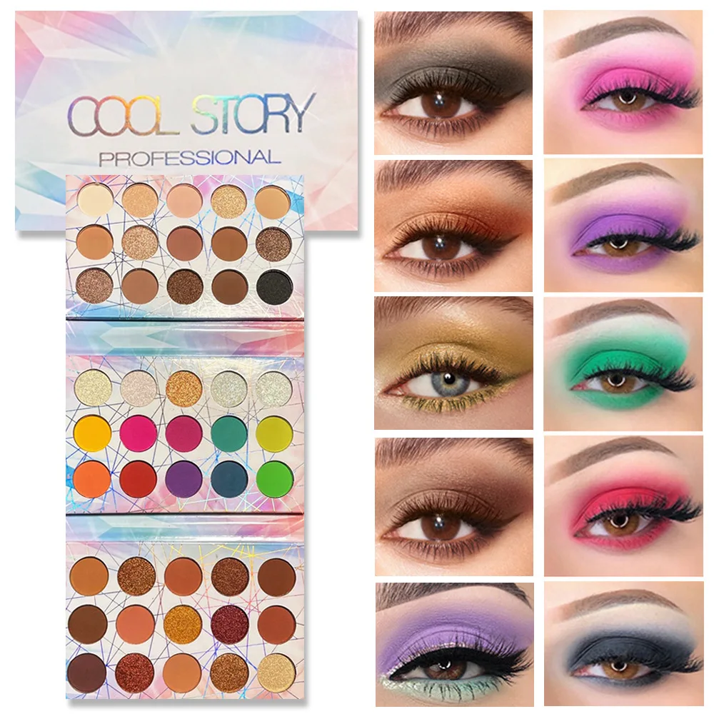 Wholesale 45 Colors Makeup Multichrome Custom Beautify Eyes Makeup Fold ...