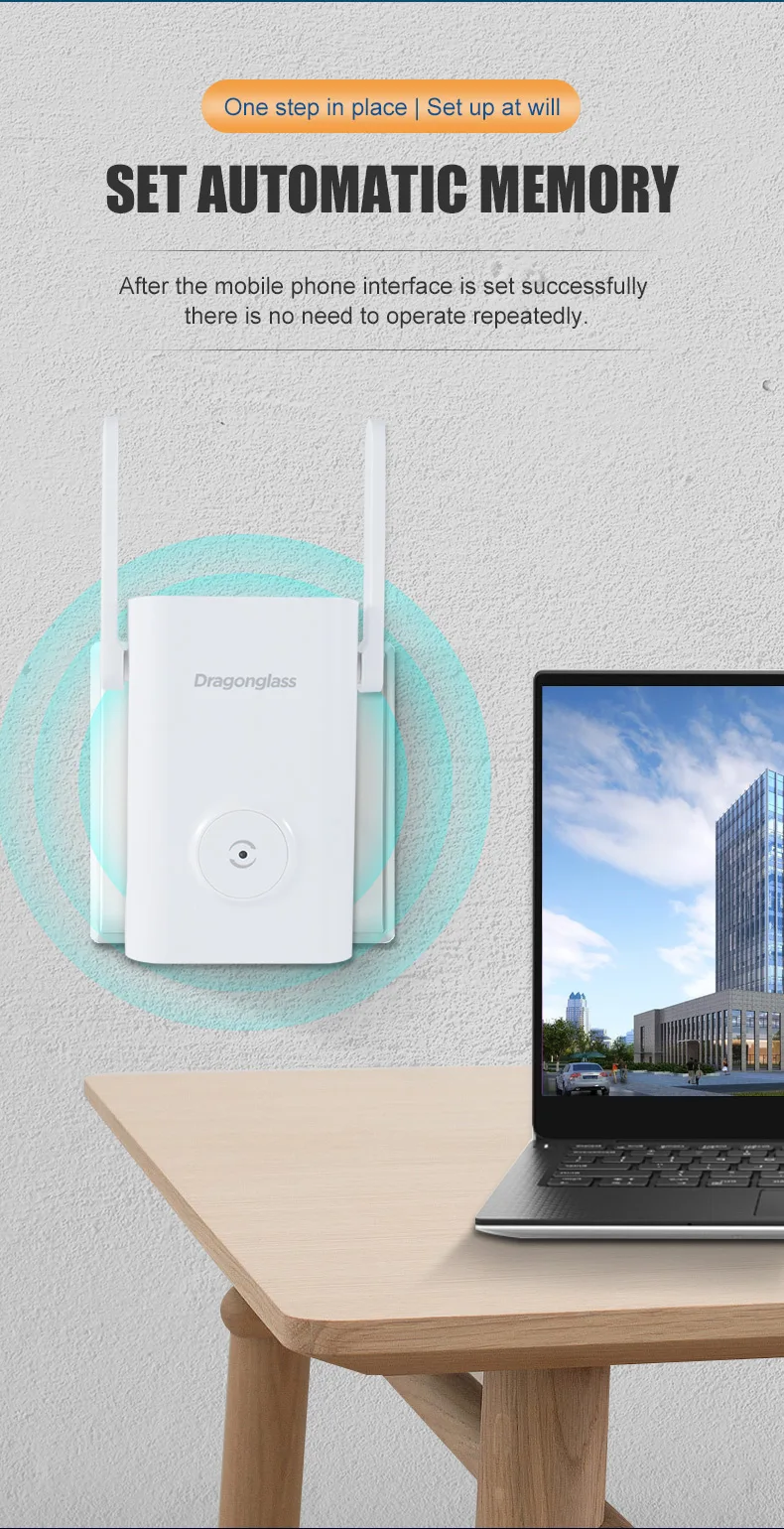 Dragonglass Dge1 Dual-band 1200mbps Signal Extender Booster With 2 ...