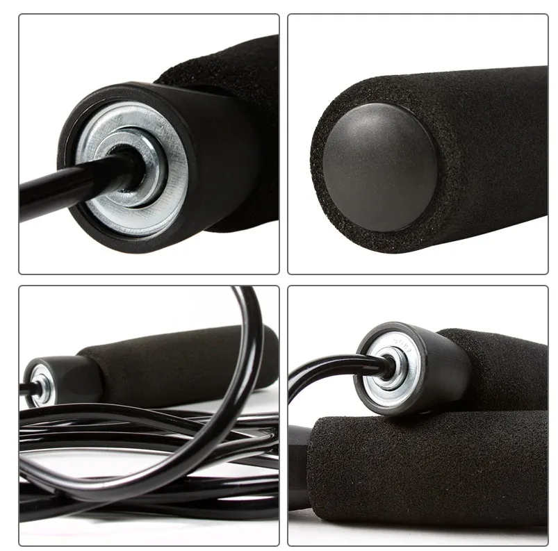 Outdoor Fitness Exercise Pvc Steel Wire Weighted Skipping Rope With Non ...