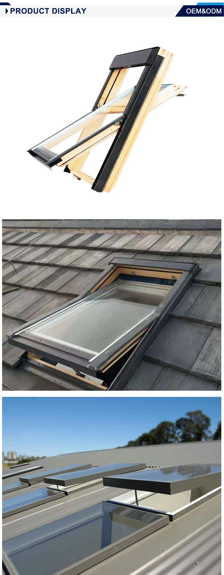 Aluminum Skylights Roof Windows Roof Windows Skylights - Buy High Seal ...