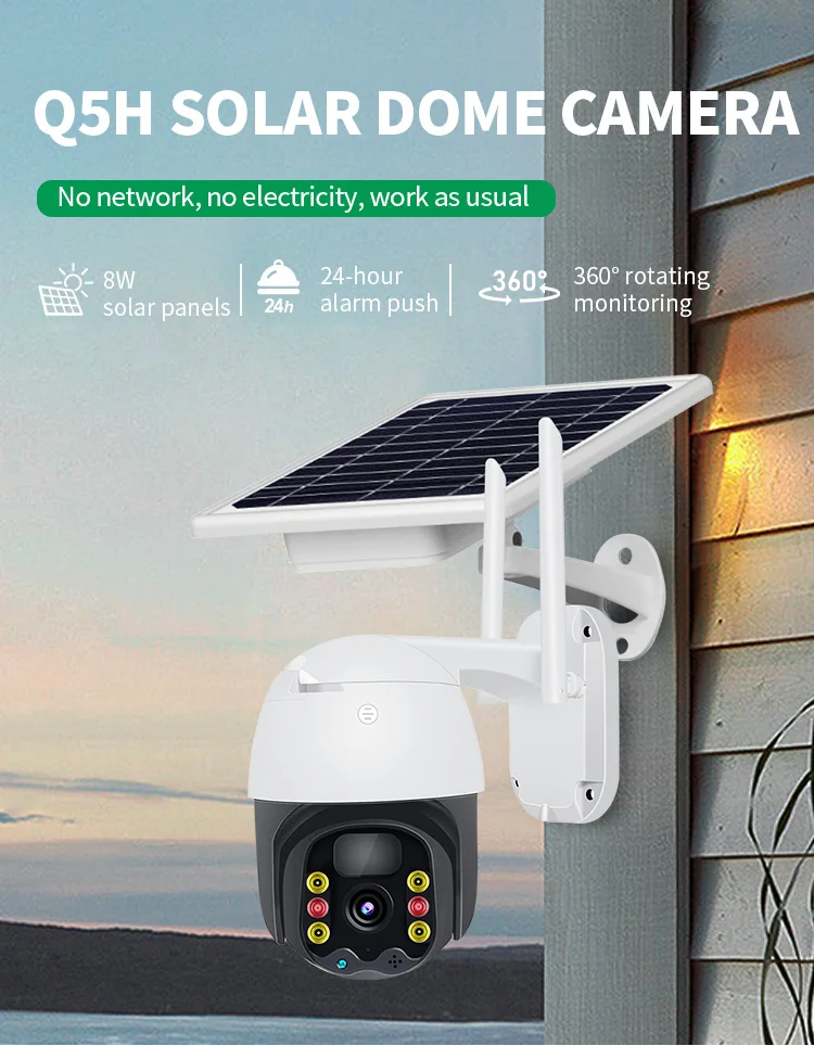 Pir Motion Sensor Night Vision Outdoor Wifi Cctv Camera 360 Degree Two ...