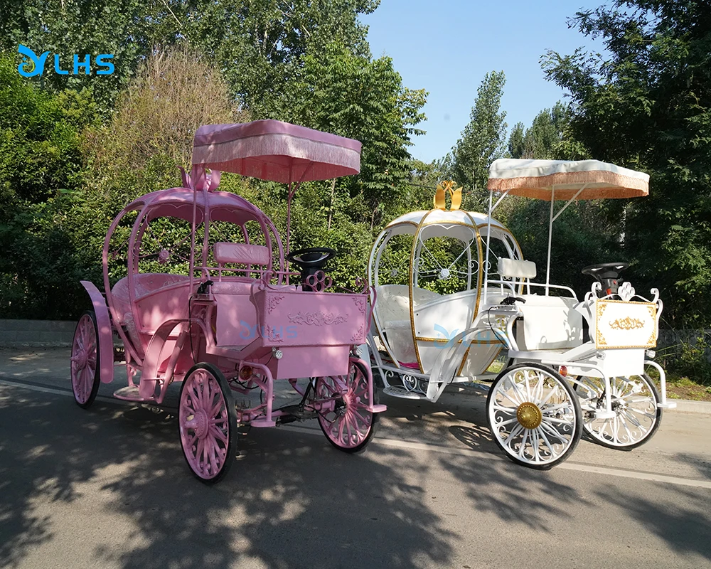 Sightseeing Horse Drawn Carriage Electric Cinderella Pumpkin Carriage ...