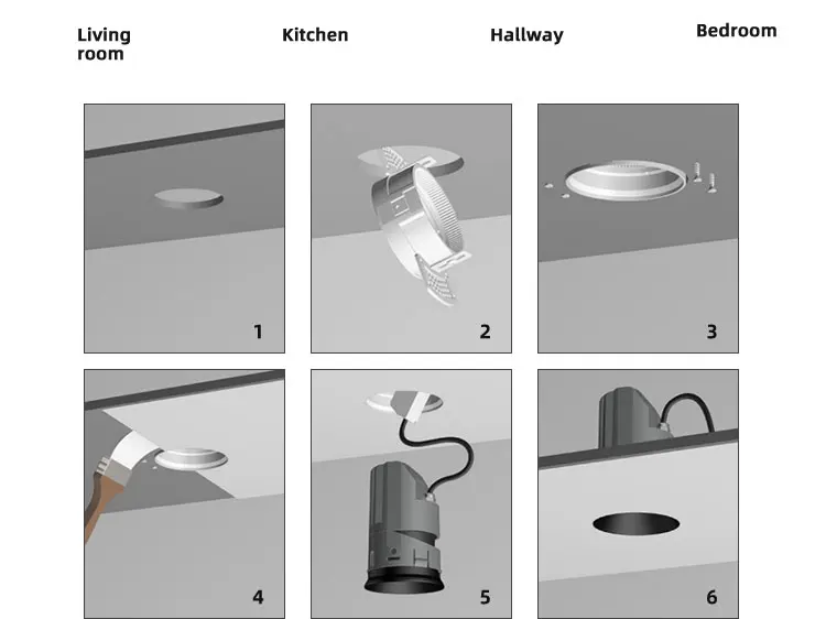Mr16 Gu10 Fittings Adjustable Ceiling Led Downlight Fixtures Gu10 Spot ...