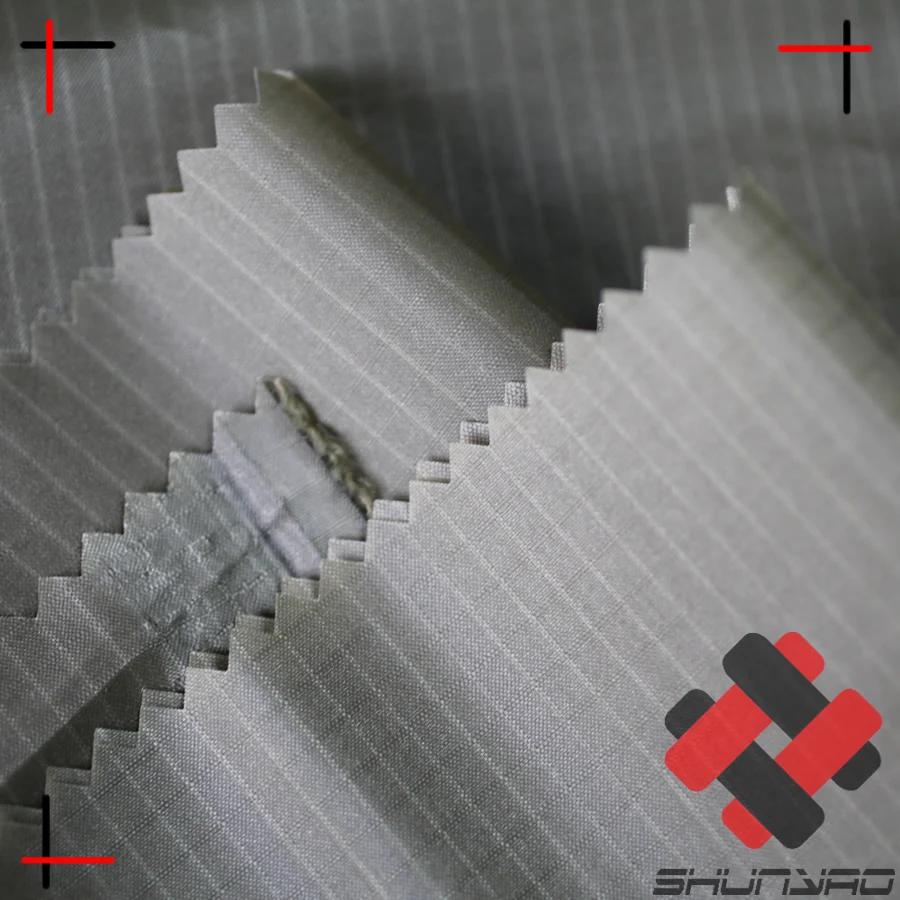 Tear Resistant Silicone Coated 40D Nylon Ripstop Fabric