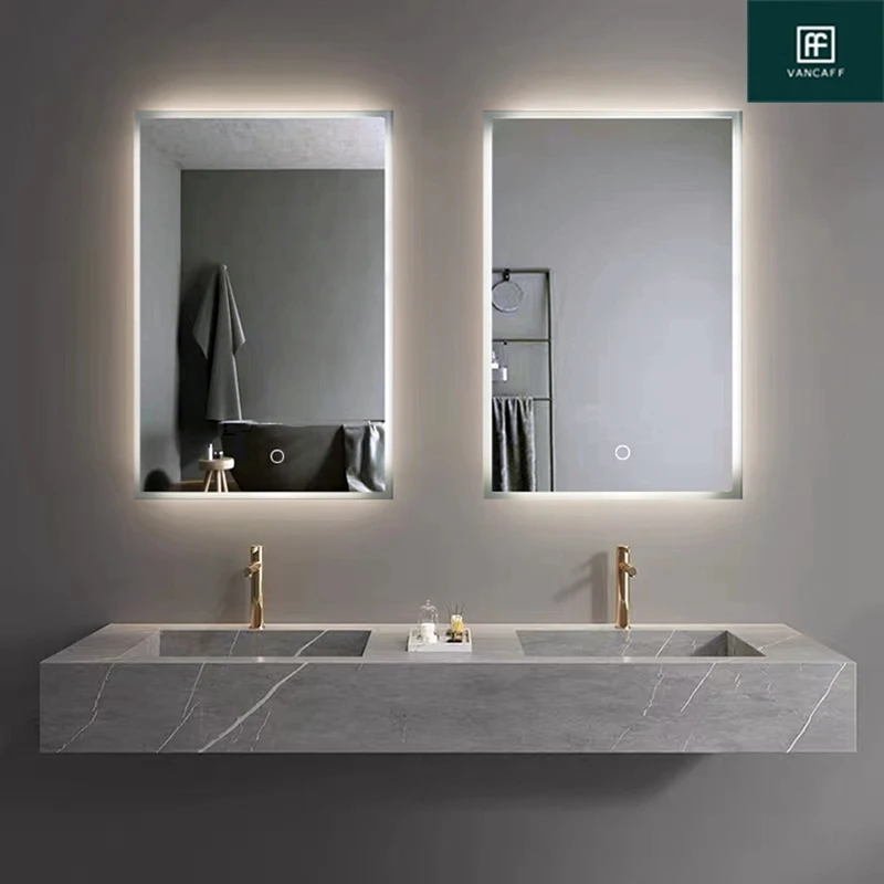 Modern Wall Hanging Hotel Bathroom Hollywood Vanity Mirror With Lights ...