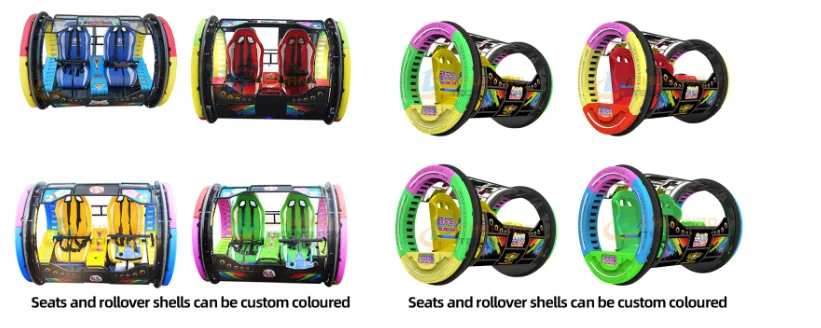 Hot Sales Carnival Amusement Park Rides Happy Double Players 360 Degree ...