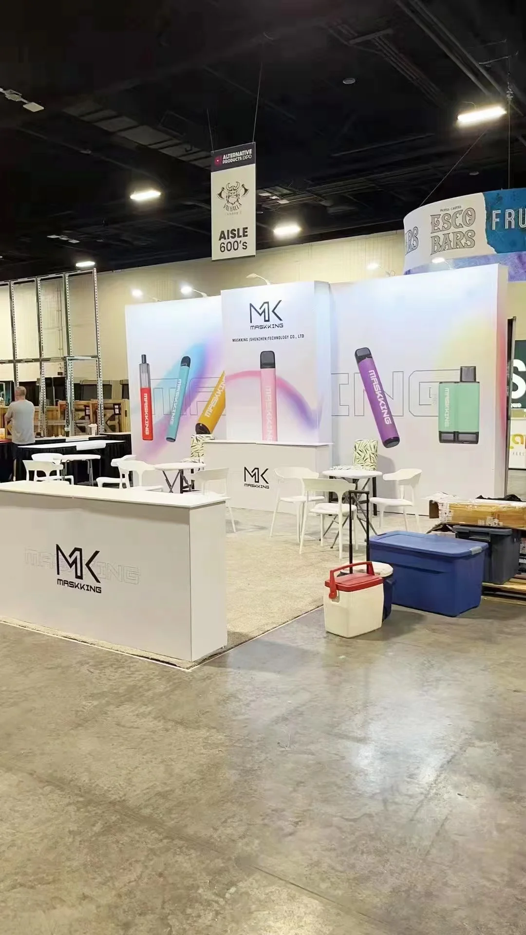 Portable Booth Backdrops Customize Logo Curved Display Stand Exhibition ...