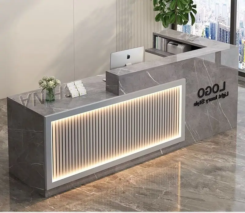 Customizable LED Reception Counter - Eco-Friendly & Durable