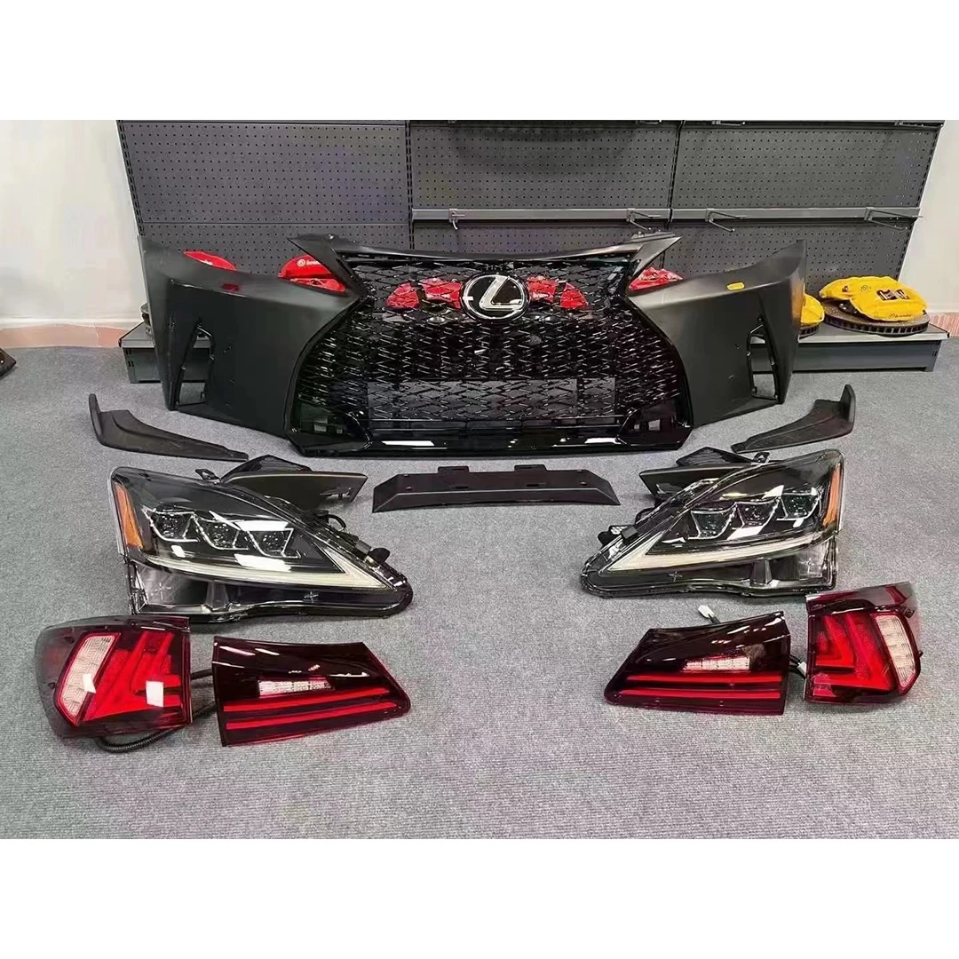 Facelift Upgrade to 2021 is250 headlight Bodykit grille bumper for Lexus IS250 headlight 2006 ...