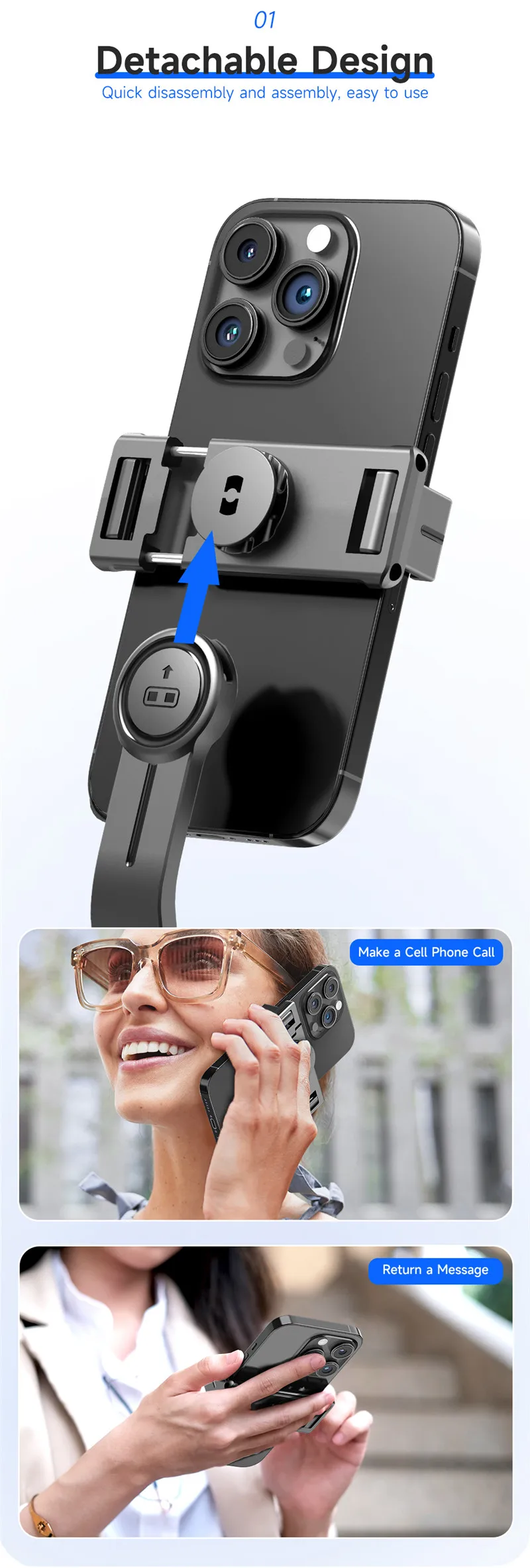 F01 Cheap New Gift Single Strap Split Phone Holder and Remote Control ...