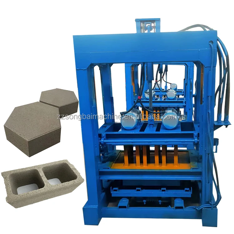 Hydraulic Press Semi-automatic Paver Block Making Machine Price ...