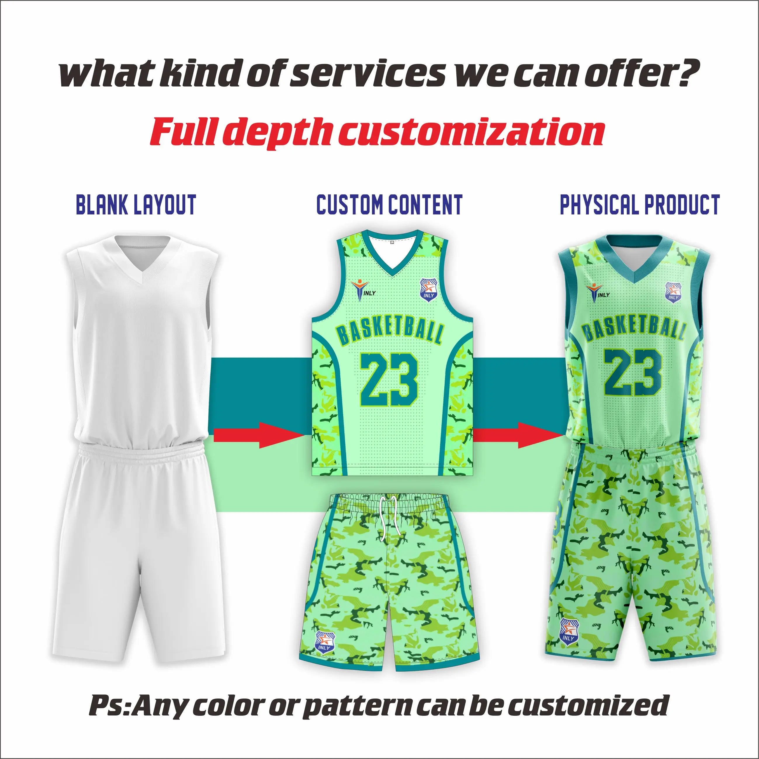 Custom Basketball Jersey Embroidered Logo Sublimation Trunks Basketball ...