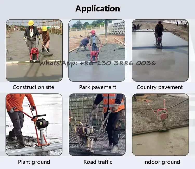 Construction Site Concrete Pavement Leveling Machine Integrated ...