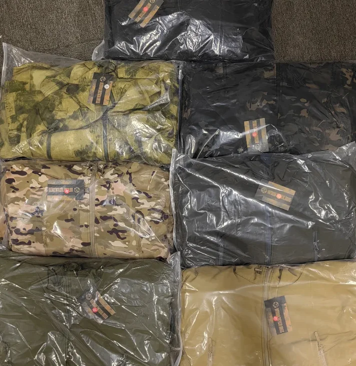 Tactical Track Suit Men's Outdoor Autumn And Winter Fleece Warm Keeping ...