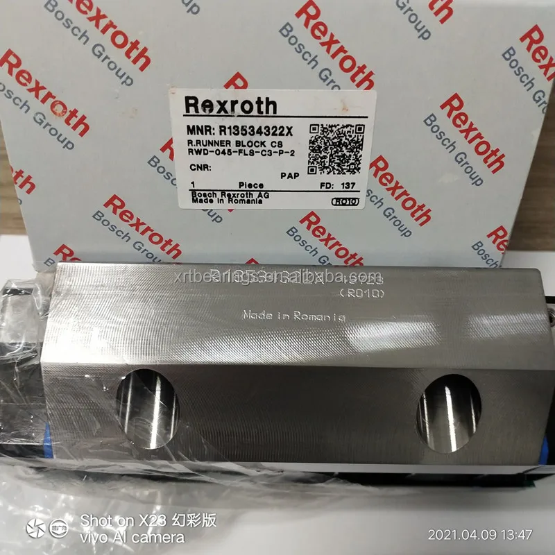 Rexroth Linear Guide Slide Rail Runner Block R185352210 R18535222x - Buy Rexroth Linear Guide ...