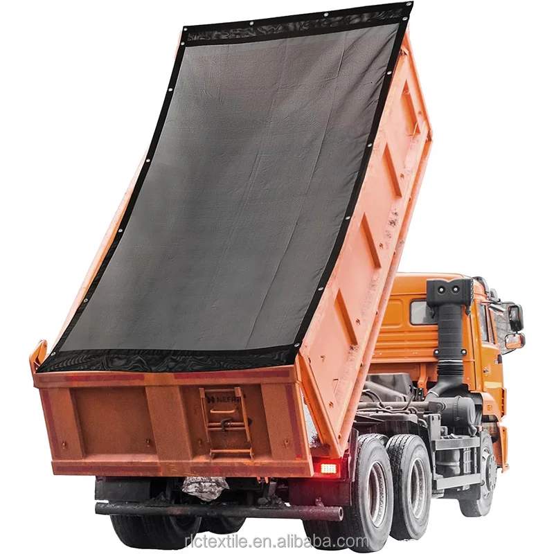 Heavy Duty Plastic Pvc Mesh Fabric Cargo Control Dump Trucks Dump ...