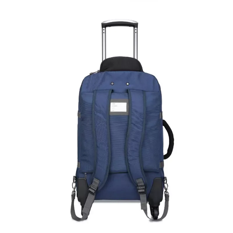 Rolling Travel Backpack Wheeled Trolley Backpack Luggage Wheels Bag 19 ...