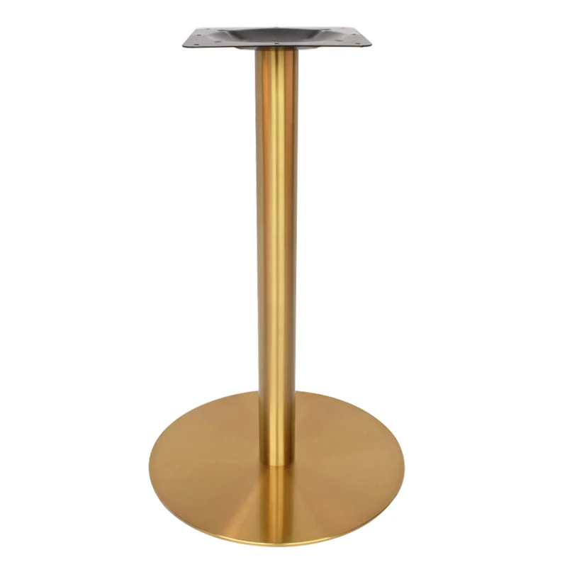 Modern Popular Selling Stainless Steel Titanium Gold Round Table Base ...