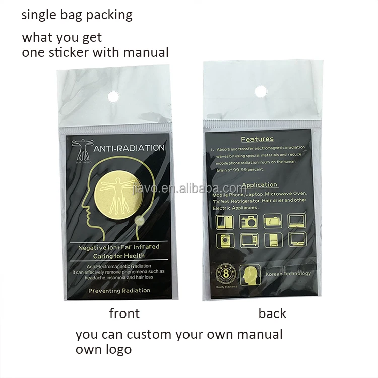 5g Battery protection Sticker, Shielding 24k Gold Dual Radiation ...